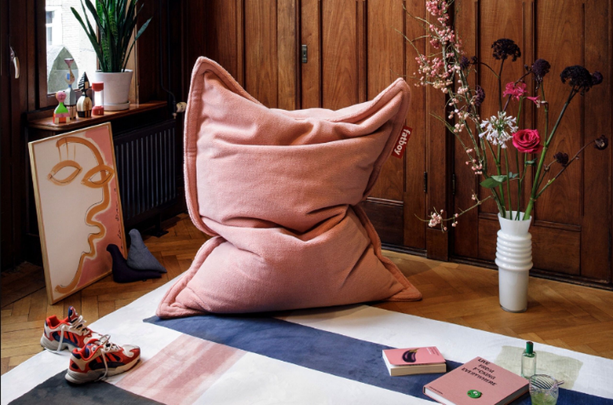 Original Slim Teddy : le pouf peluche facteur câlin élevé | Fatboy