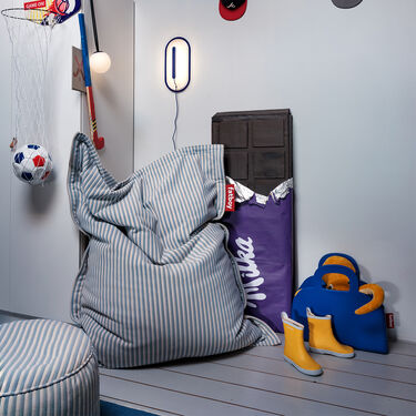 Original Slim Terry: poltrona sacco in spugna dal design a righe. | Fatboy