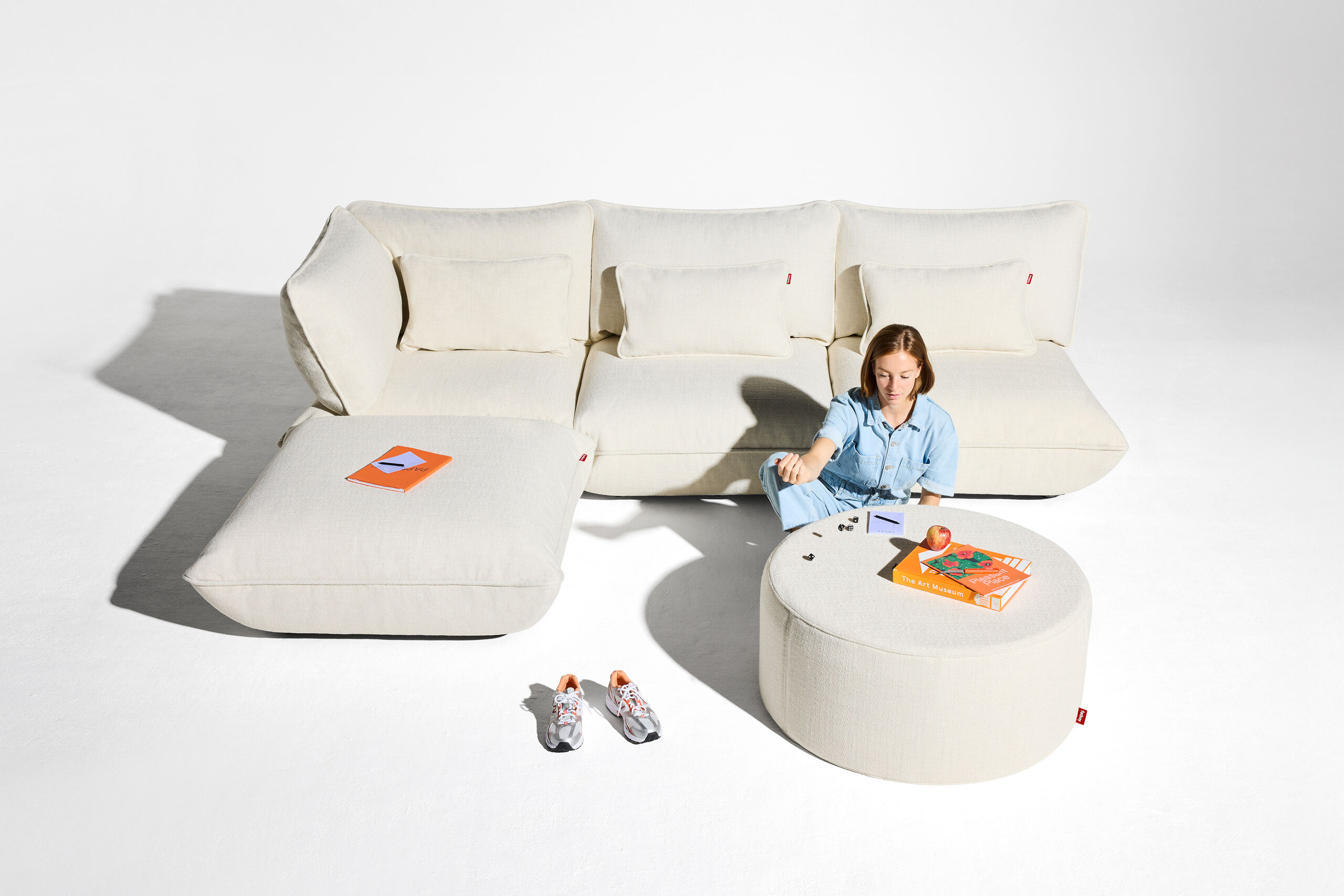 Puff Pillow Boucle recycled: rechthoekig sierkussen gemaakt van ...