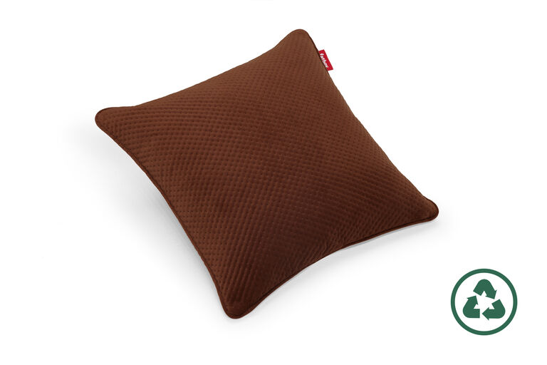 Un coussin carré en velours doux et entièrement recyclé | Fatboy
