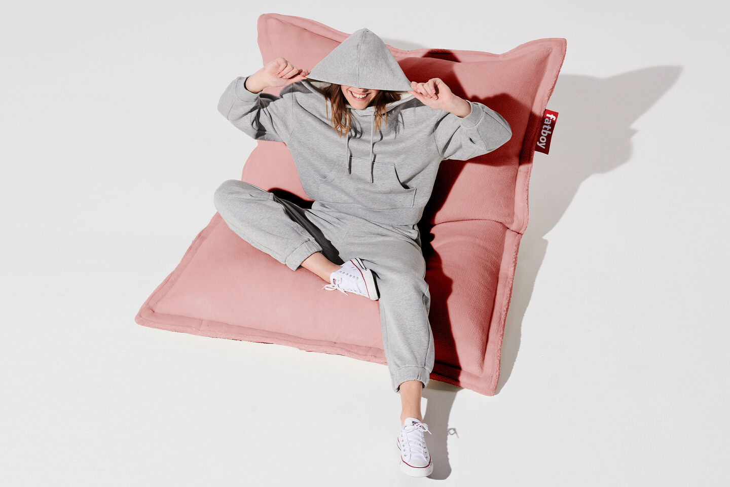 Original Slim Teddy : le pouf peluche facteur câlin élevé | Fatboy