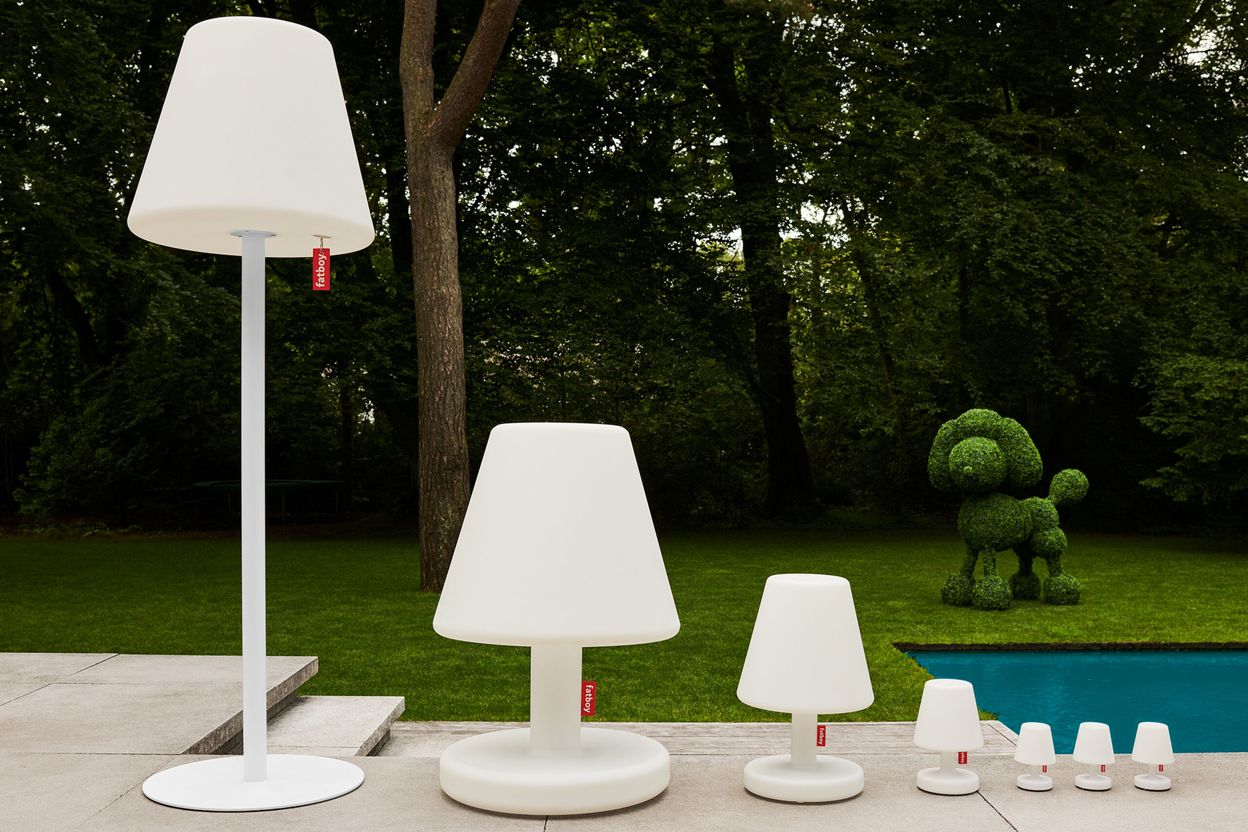 Edison the Giant: een witte LED vloerlamp met dimmer | Fatboy