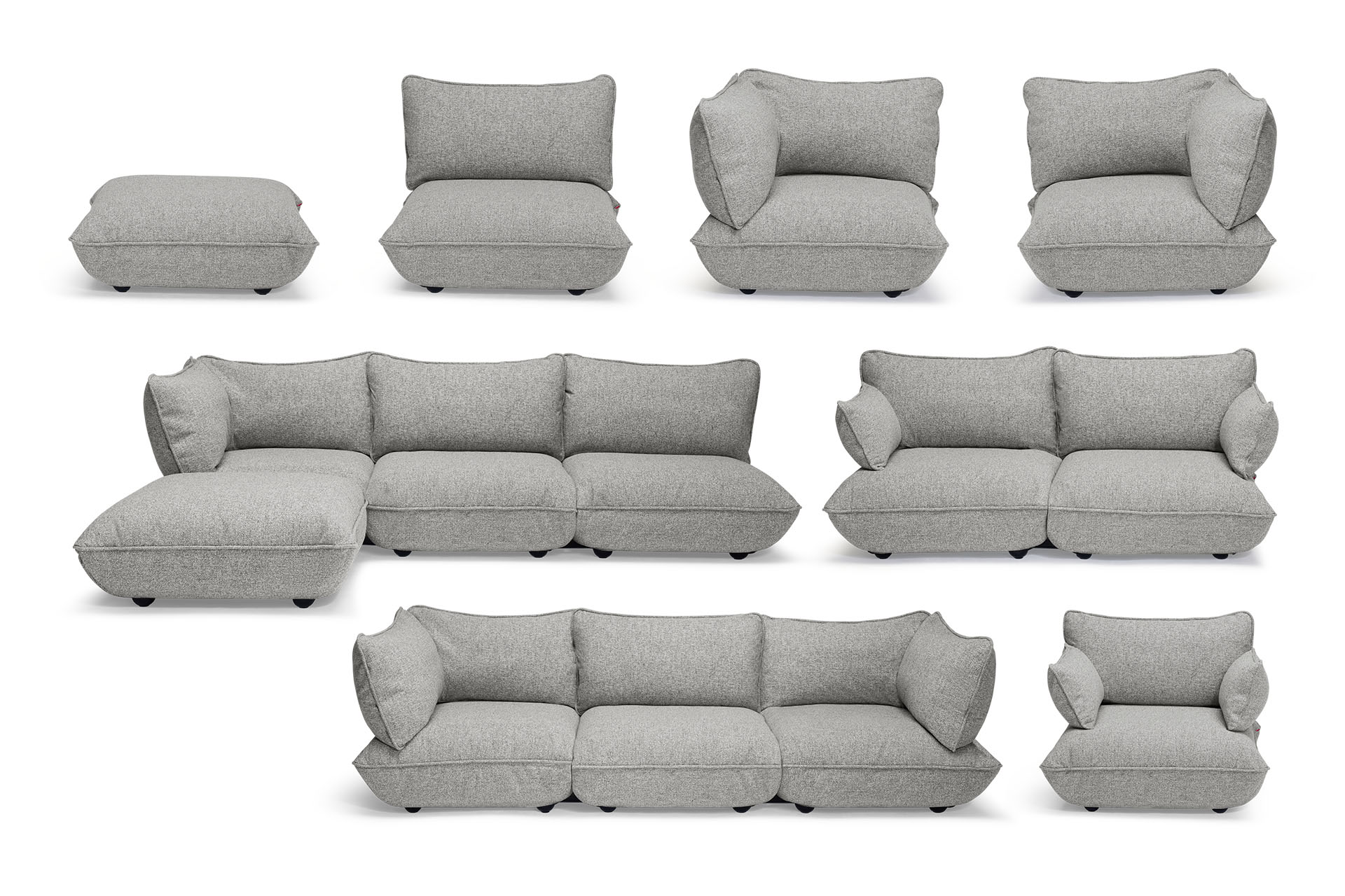 Sumo Sofa Medium Mingle: 3-personers sofa i bouclé. | Fatboy